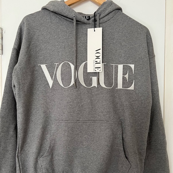 Vogue | Sweaters | Vogue Collection Grey Hoodie Size Xs Oversized Style ...